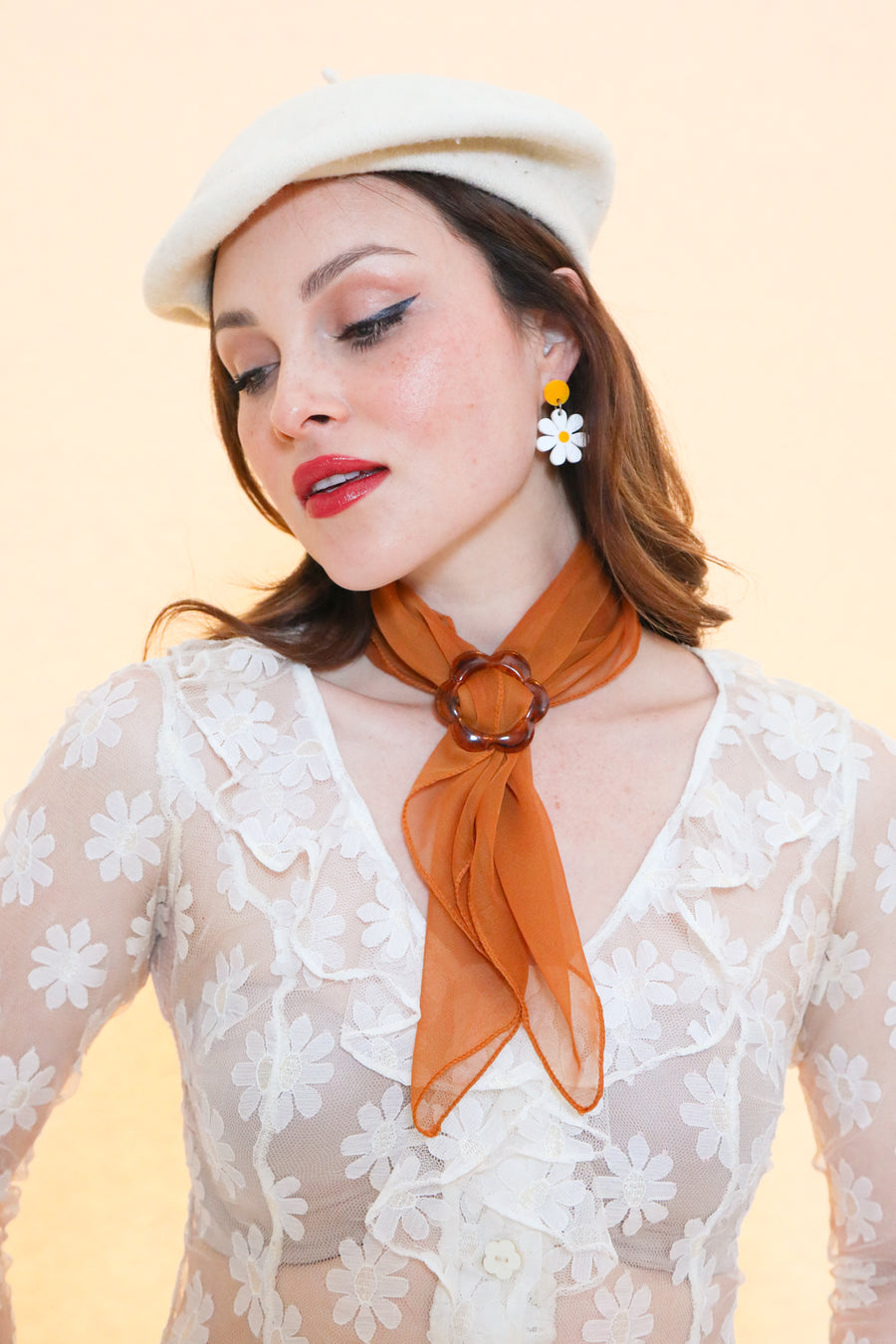 Daisy Scarf Slide in Tortoise – Miracle Eye