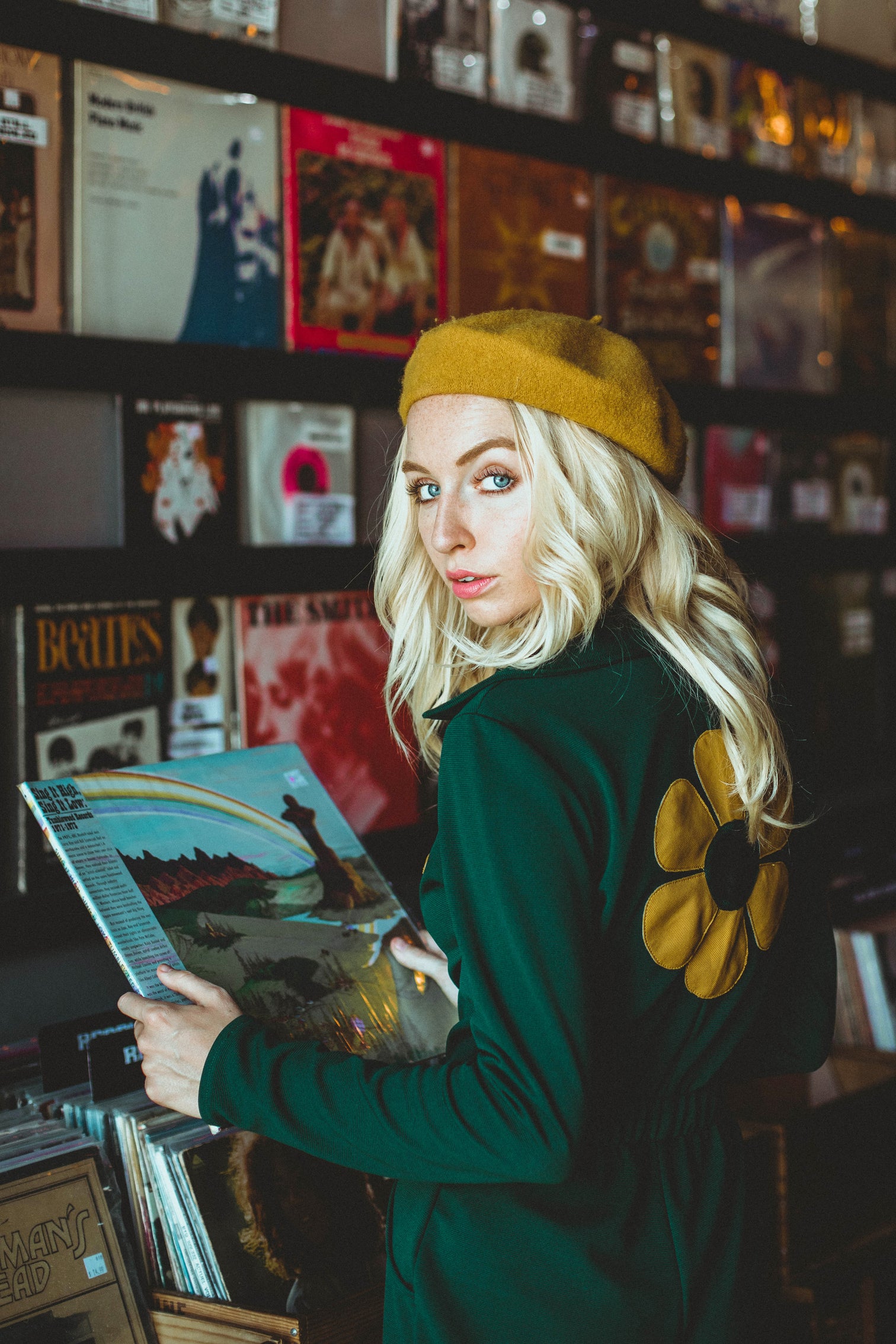 Flower Power Jumpsuit in Evergreen – Miracle Eye