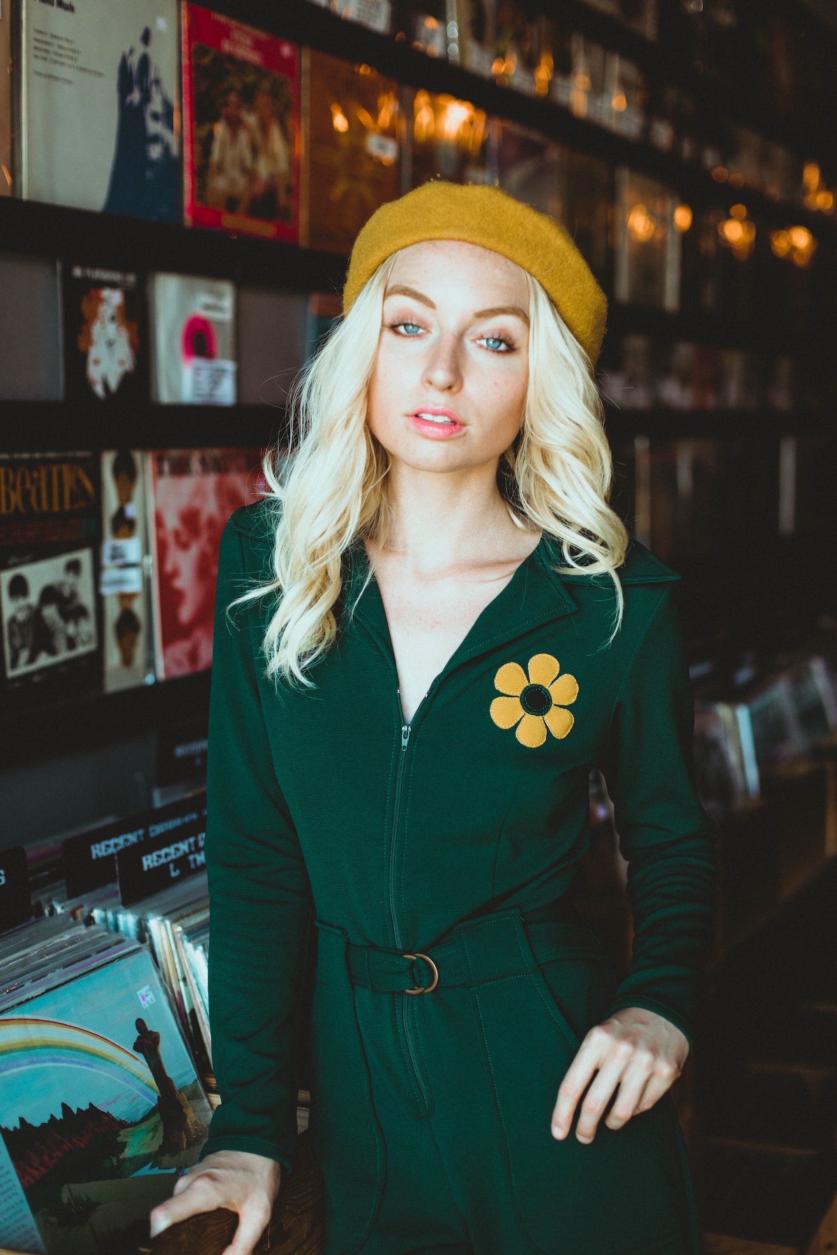 Flower Power Jumpsuit in Evergreen – Miracle Eye