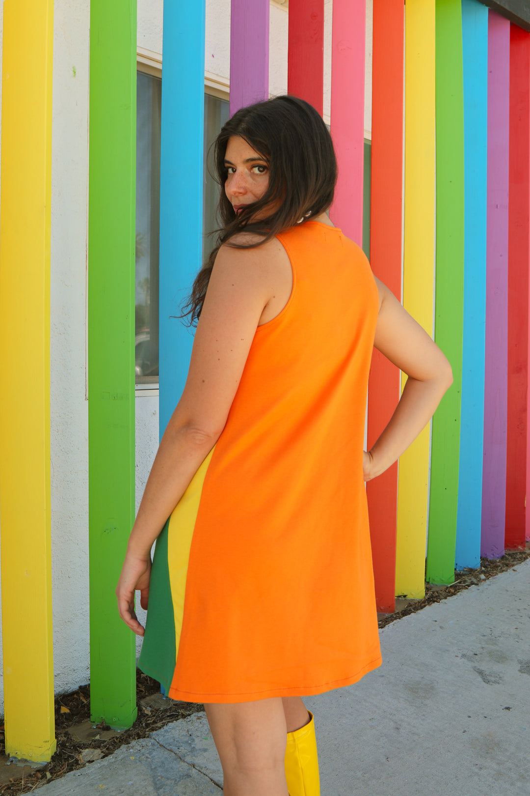 Miracle Eye Rainbow Mini-Dress